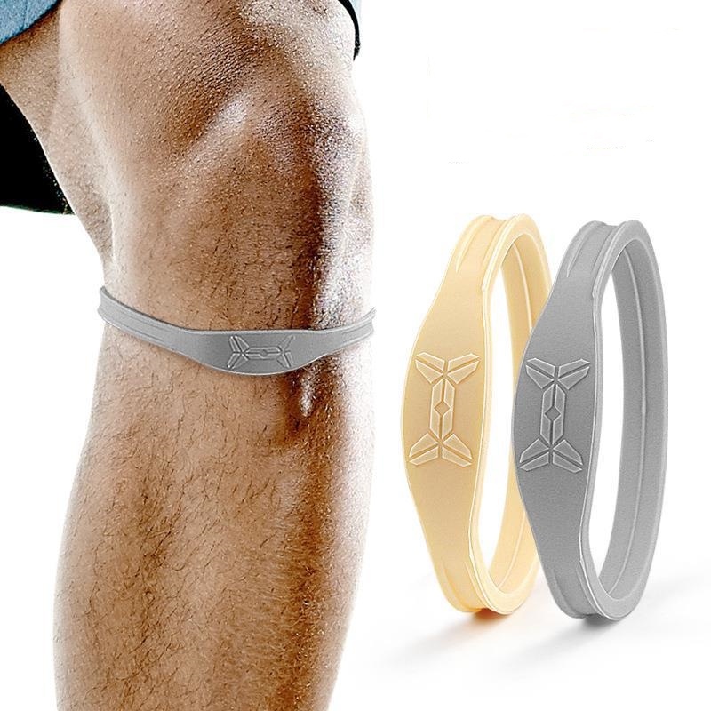 2PCS Knee Pads Silicone Knee Strap for Knee Pain Relief Leather Band ...