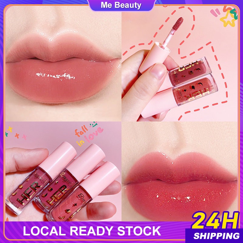 HER Lip gloss Long Lasting Waterproof Lip Tint Plumping Lip Gloss Soft ...