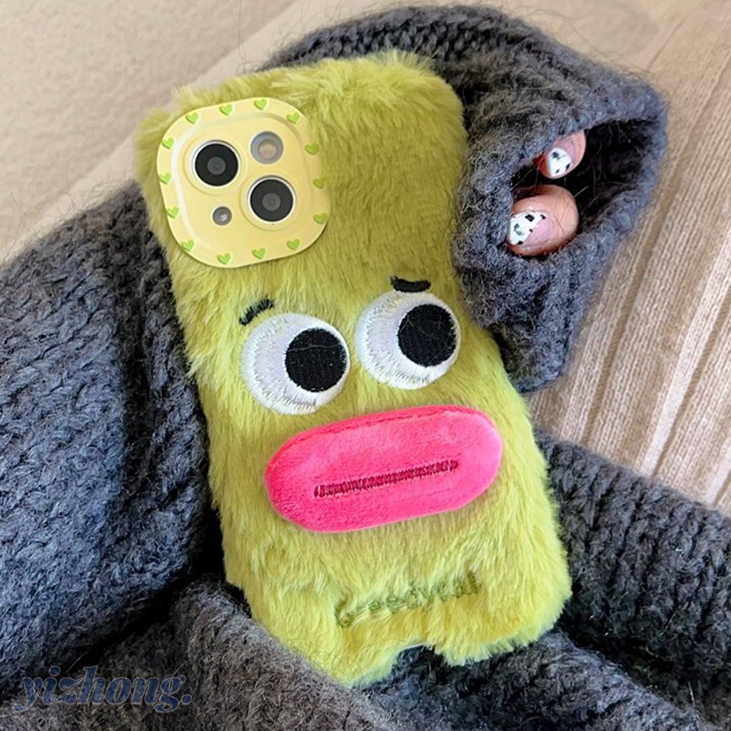 Casing For iPhone 11 15 Pro Max 14 13 12P Autumn Winter Plush Funny ...