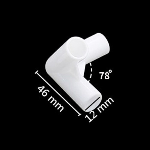 4Pcs Inner 12mm Straight Elbow 4-Way T Connector Multi-angle 3-Way PVC ...