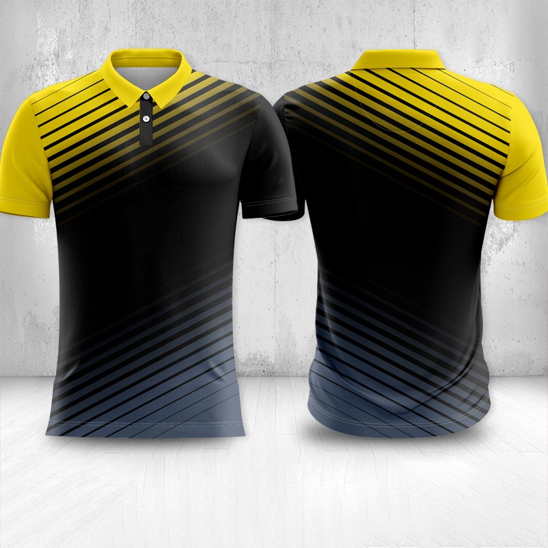 Personalized FULL SUBLIMATION Yellow & BlackDesign/Color Company School ...