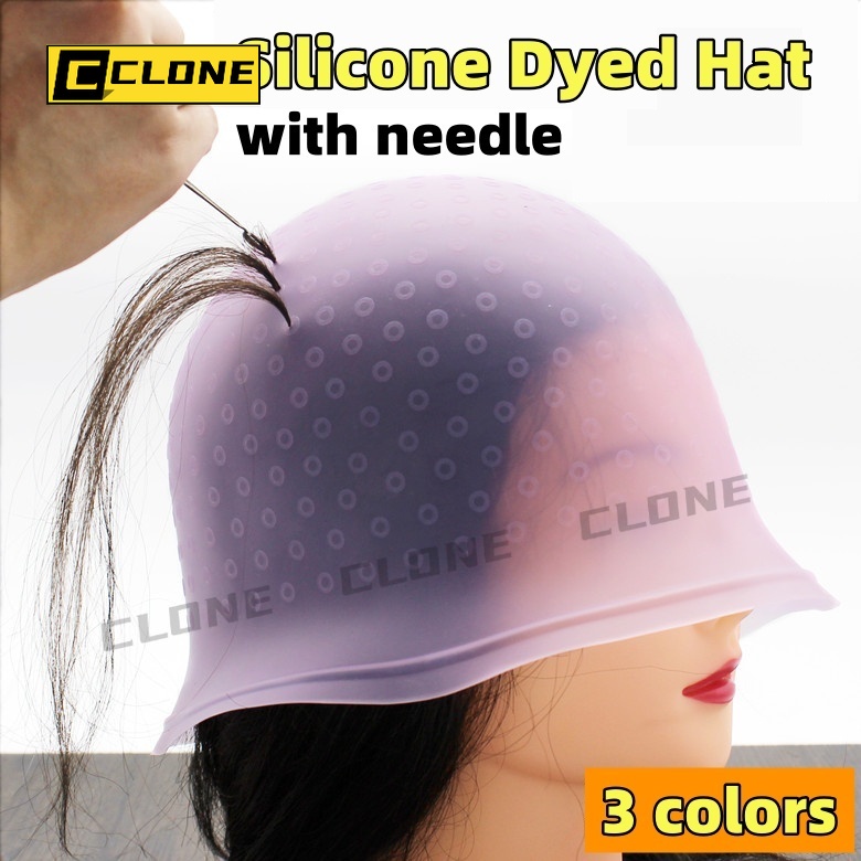 Salon Dye Silicone Cap Hair Barber Coloring Highlighting Hat Rubber ...