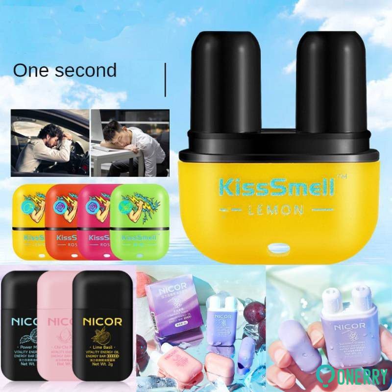 Kisssmell Cleansing Nasal Herbal Box Essential Double Hole Energy Bar ...