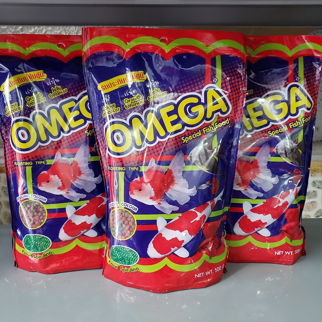 Omega Fish Food (Large Pellets) 500g - Ornamental Fish Bran | Shopee ...