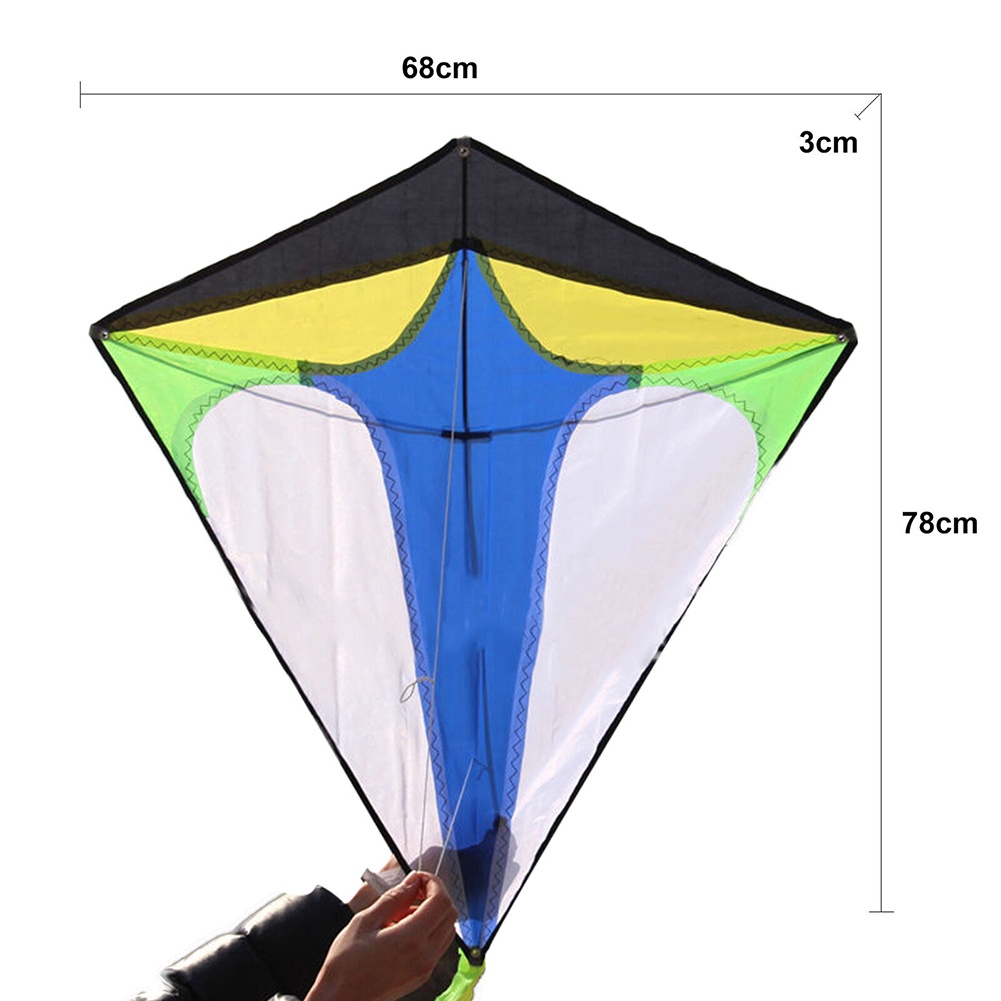 [clarins.ph] Diamond Shaped Kite Easy To Fly Large Kite Toy Primary ...