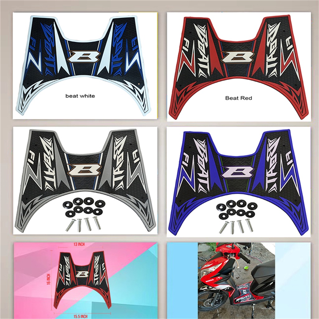 Honda Beat Rubber Matting for Beat Fi V1/V2/Beat Street motorcycle ...