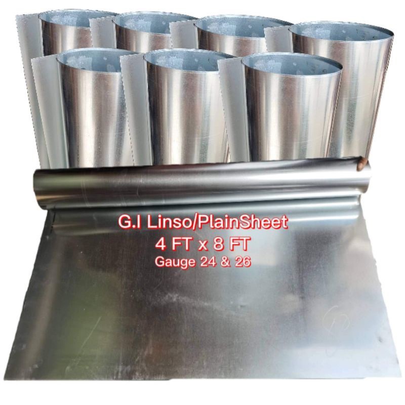 3 ft. or 4 ft. GI. Plain Sheet Liso Gauge wide x 8 ft. length Metal ... 3 ft. or 4 ft. GI. Plain Sheet Liso Gauge wide x 8 ft. length Metal ...