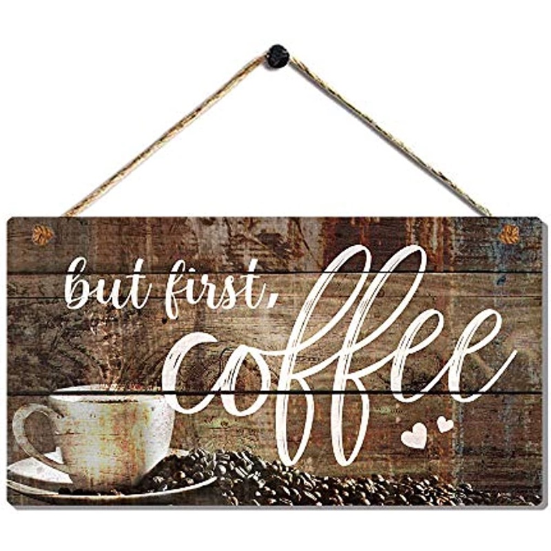 Coffee signage retro kitchen coffee decoration office coffee machine ...