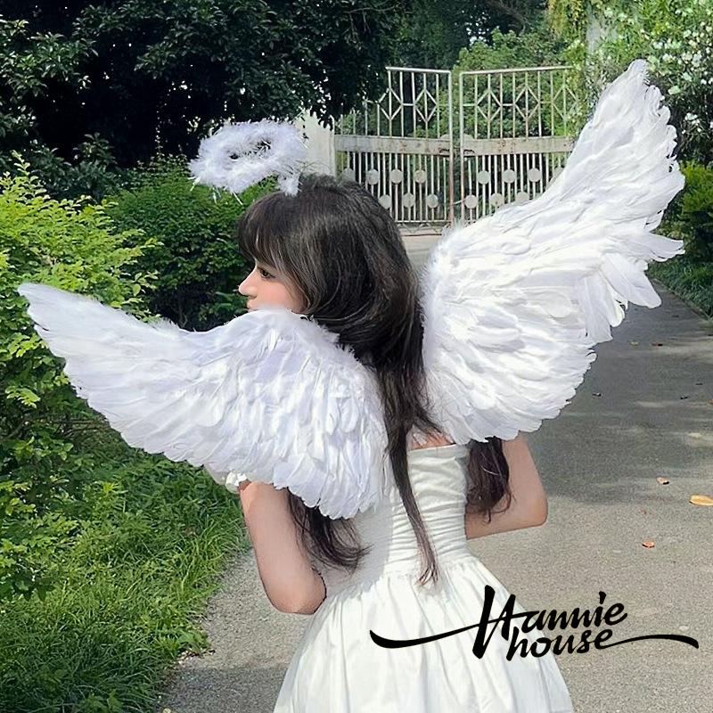 Hannie-Angel Wings Halo and Fairy Wand for Kids Angel Costume | Shopee ...