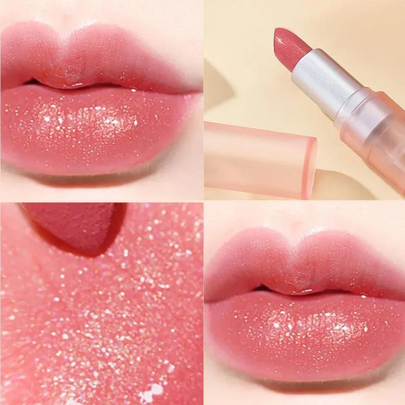 Gloss Shimmering Lipstick Waterproof Diamond Glitter Lip Balm Matte ...