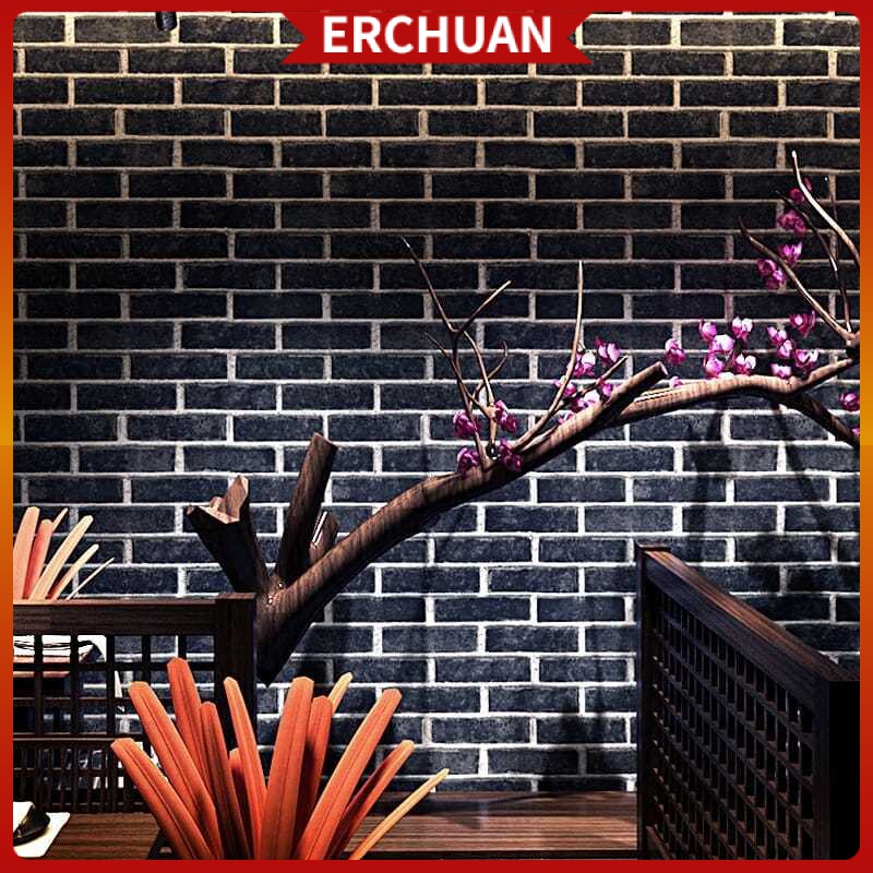Chinese Style Vintage Brick Pattern Red Brick Green Brick Antique Brick ...