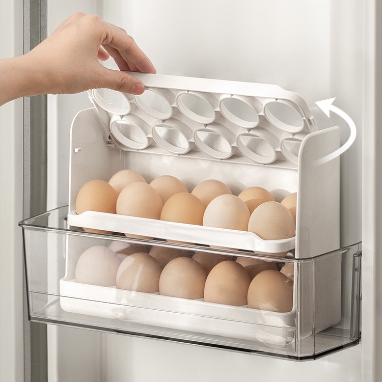 3-storey Tray To Store Chicken Eggs In The Refrigerator | Shopee ...
