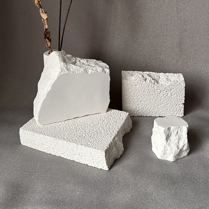 White Plaster Stone Photo Props Poses Geometric Arched Doorway ...