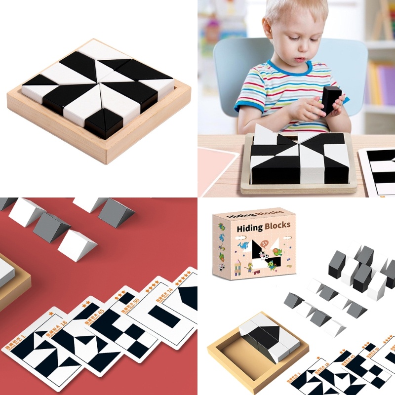 BST Hiding Block Toy Puzzle Block Kids Intelligence Develop Learning ...