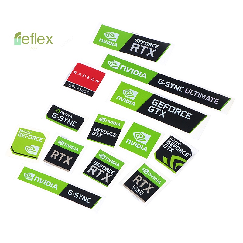 Reflex Arc 5PCS New NVIDIA GTX GEFORCE Laptop Desktop Label Decorative ...