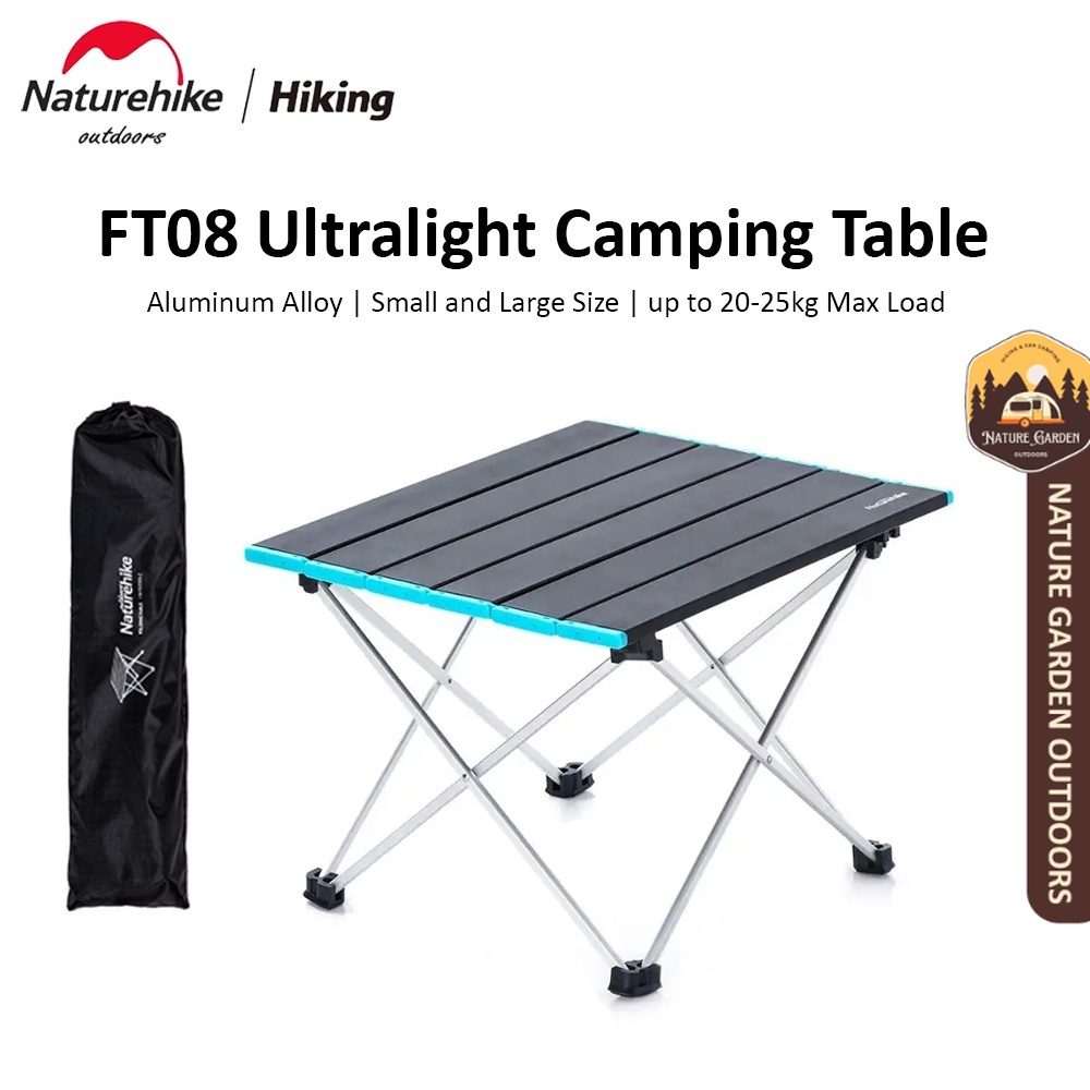 Naturehike FT08 Ultralight Folding Aluminum Camping Hiking Table ...