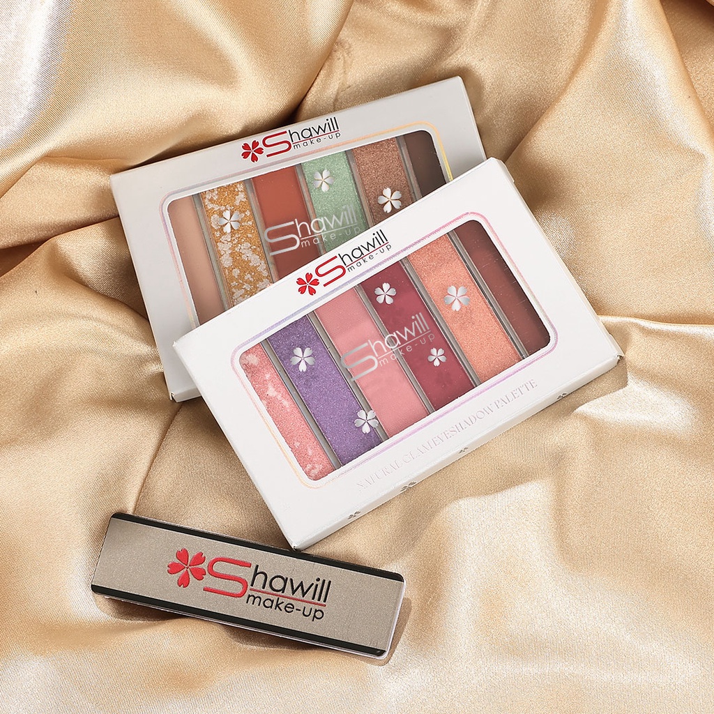 Shawill Eyeshadow Palette 6 Colors High Pigment Long Lasting Matte ...