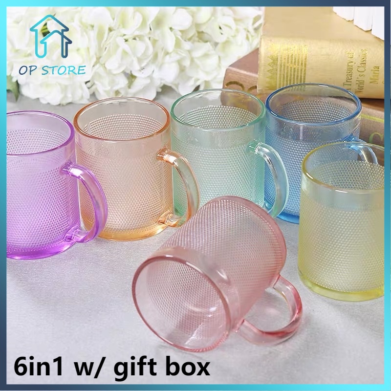 【OP】 6pcs High Quality Drinking Coffee Mug with Handle Multi Color ...