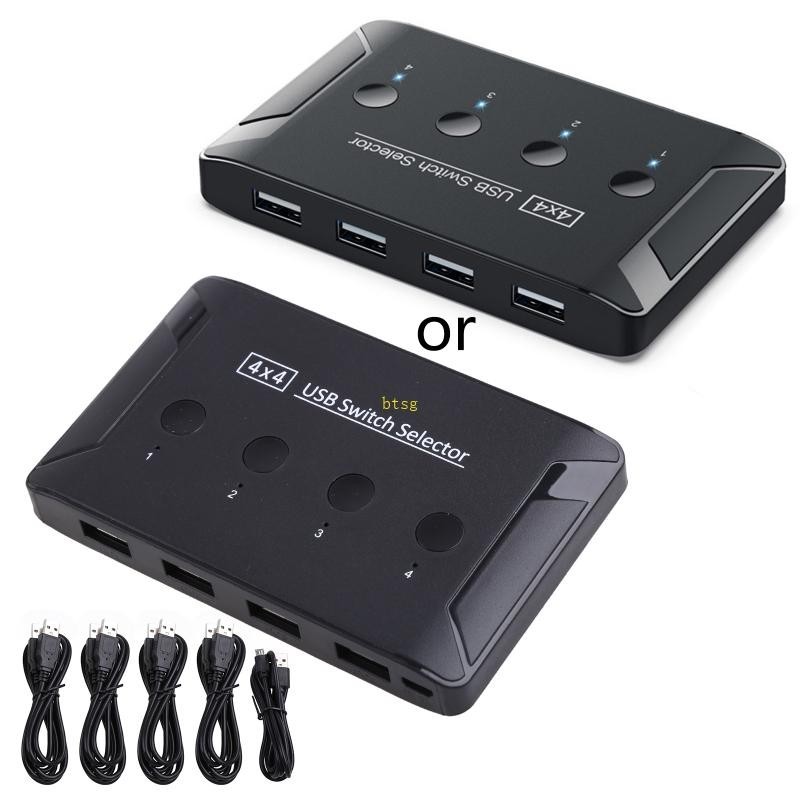 BT USB KVM Switch USB 2 0 Switcher KVM Switch Selector for Windows PC ...