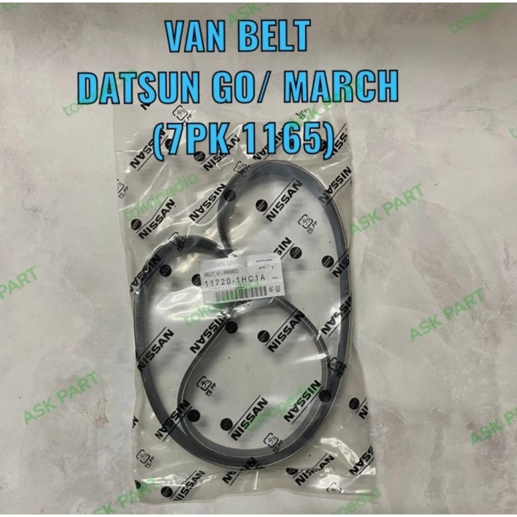 Van BELT FAN BELT BELL FAN STRAP 7PK 1165 DATSUN GO MARCH | Shopee ...