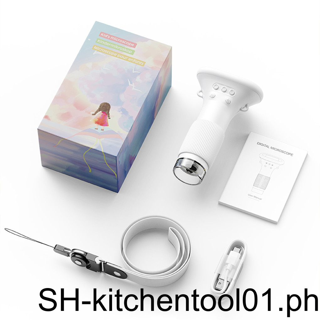 Light Kids Microscope Detachable Screen Storage For 400 Photos ...