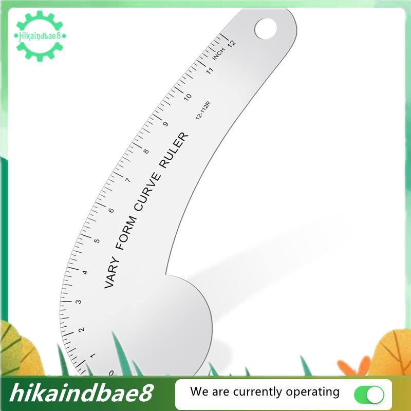 [hIkAi] Vary Form Curve Ruler 12Inch Solid Metal French Curve Hip Curve ...