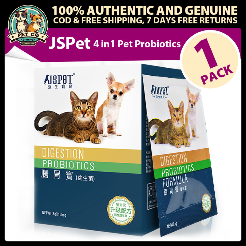 JSPET Highly Active Pet Probiotics Powder for Dogs & Cats 5g/Pack ...