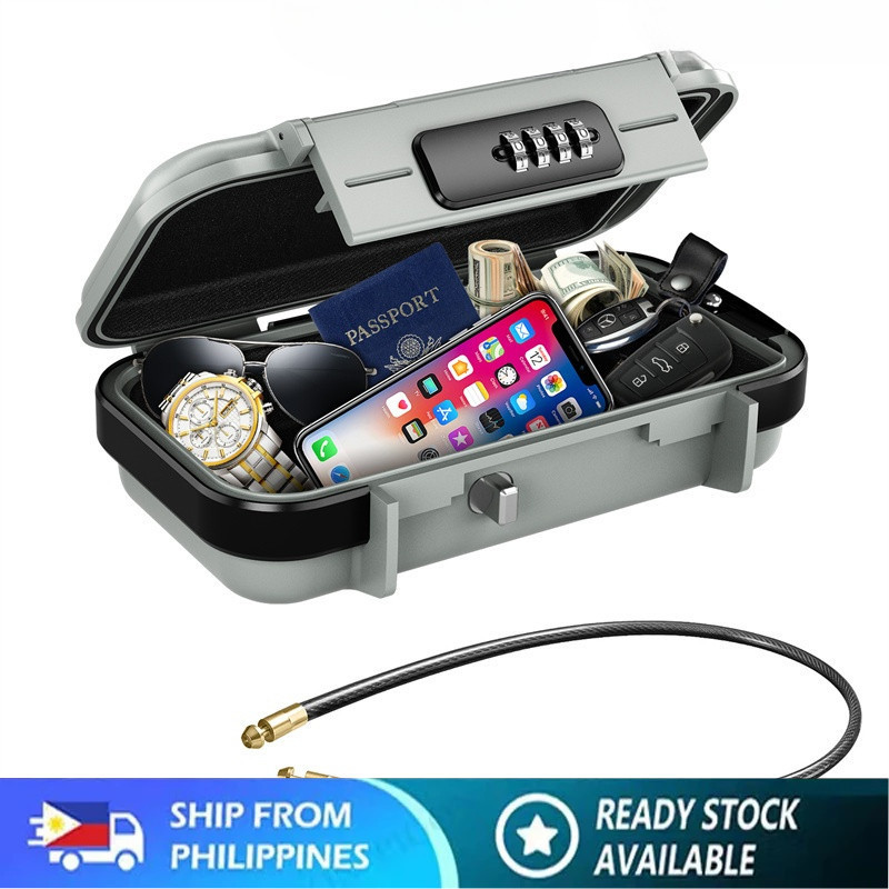 [COD] Portable Security Box, Key Safe Box, Combination Key Lock Box for ...