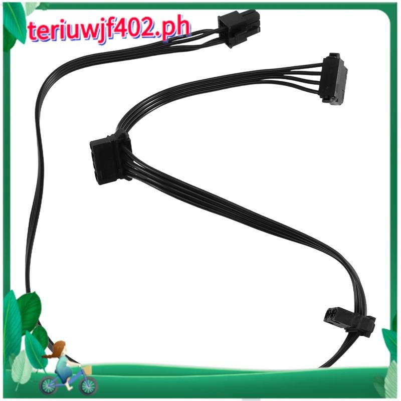PCIe 6 Pin 1 to 3 Molex IDE Power Supply Cable Modular PSU 4 Pin ...