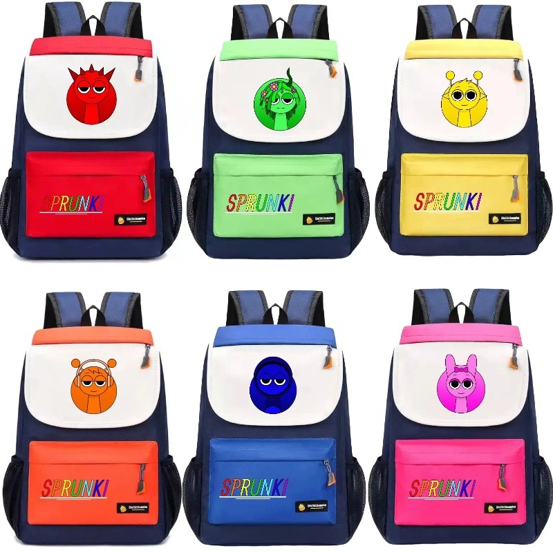 SPRUNKI Primary and secondary school backpacks with large capacity and ...