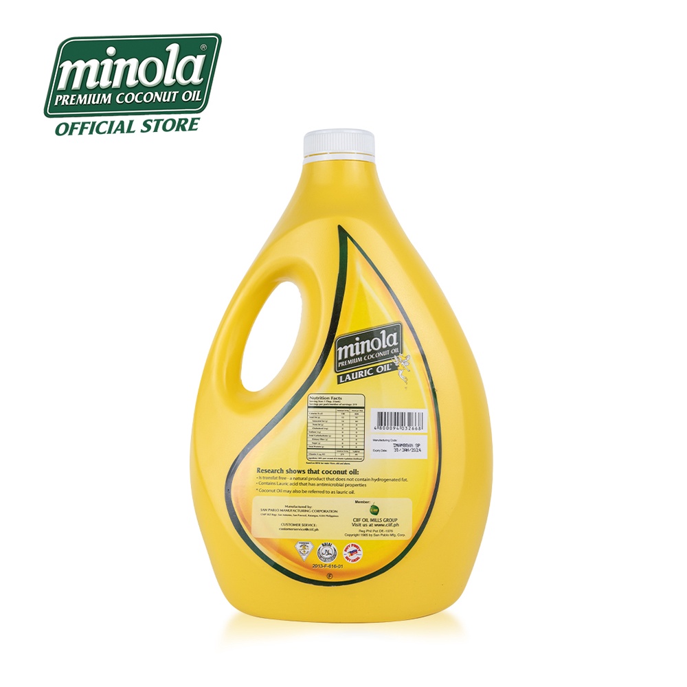 Minola Premium Coconut Cooking Oil PE 3.5L | Shopee Philippines