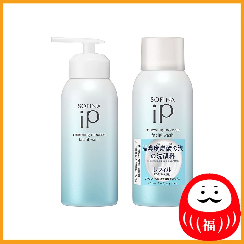Kao Sofina iP Renewing Mousse Facial Wash (200g / 200g Refill) | Shopee Philippines