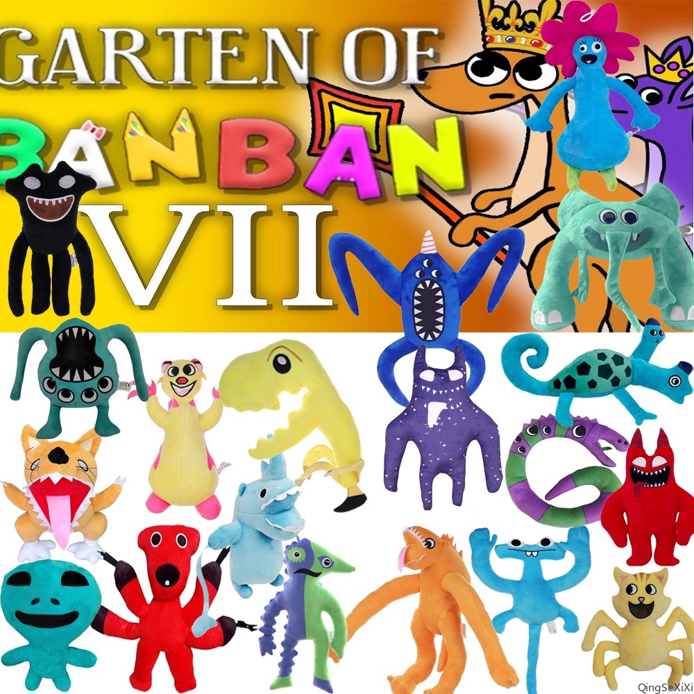 NEW Garten of Banban 5 Plush Toy Kittysaurus Syringeon Joking Jessy ...