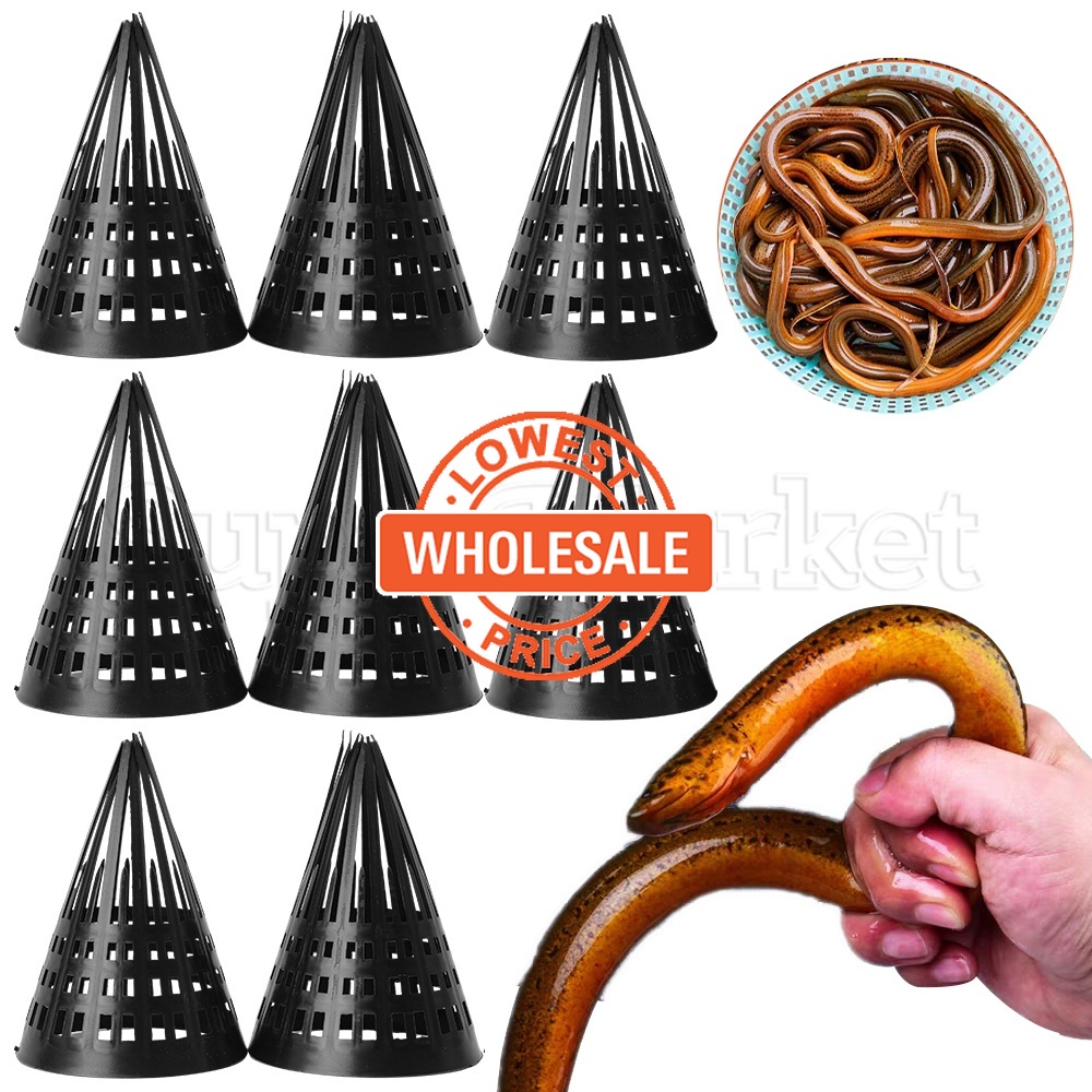 [ Wholesale Prices ] Black Tapered Fish Net Cage / Eel Cage Fishing ...