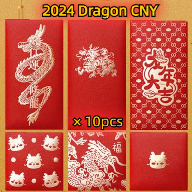 Angpao Dragon Year Red Packet 2024 chinese new year Ang Pao Packets Cny ...