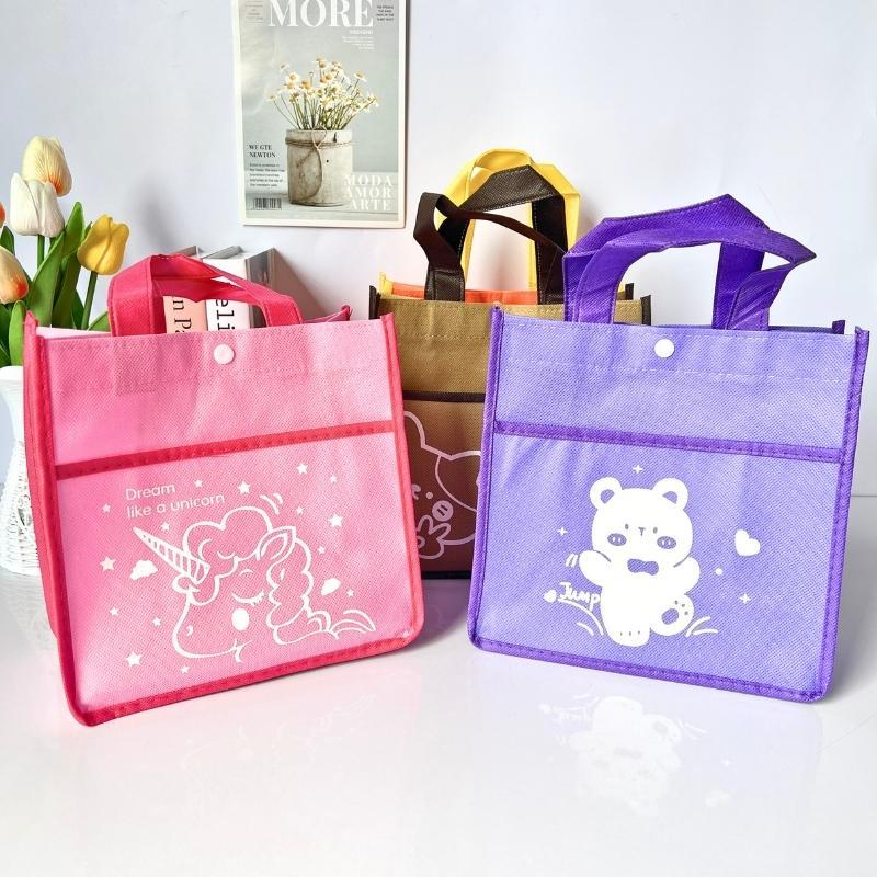Cloth Bag Spunbond Expandable Sides Cartoon Pattern Multipurpose Put ...