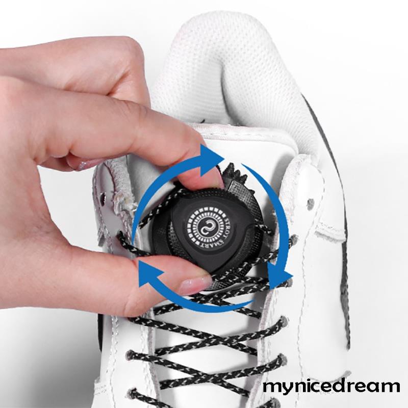 1pair Metal Wire Swivel Automatic Buckle Rope Sneaker ShoeLaces for ...