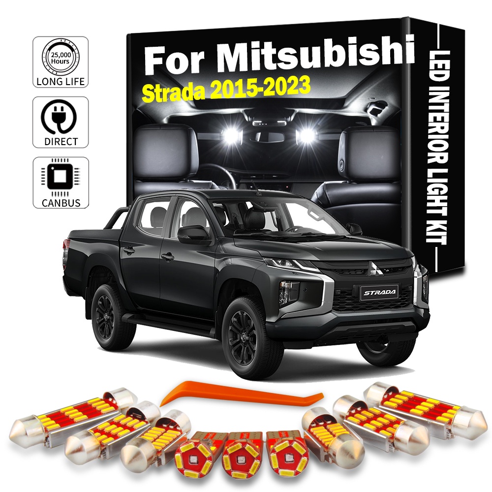 11Pcs Interior LED For Mitsubishi Strada 2015 2016 2017 2018 2019-2023 ...