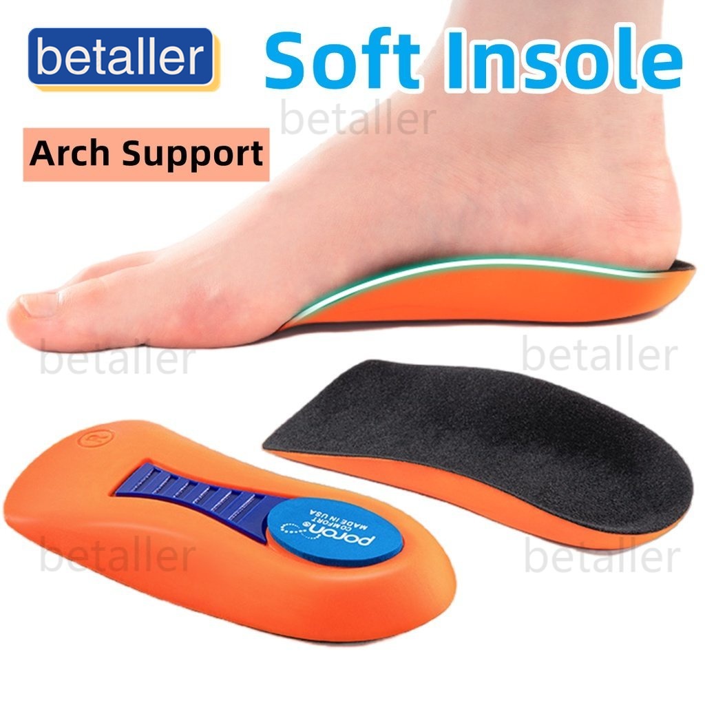 Half Insoles Arch Support Orthopedic Shoe Insert Plantar Fascitis Heel ...