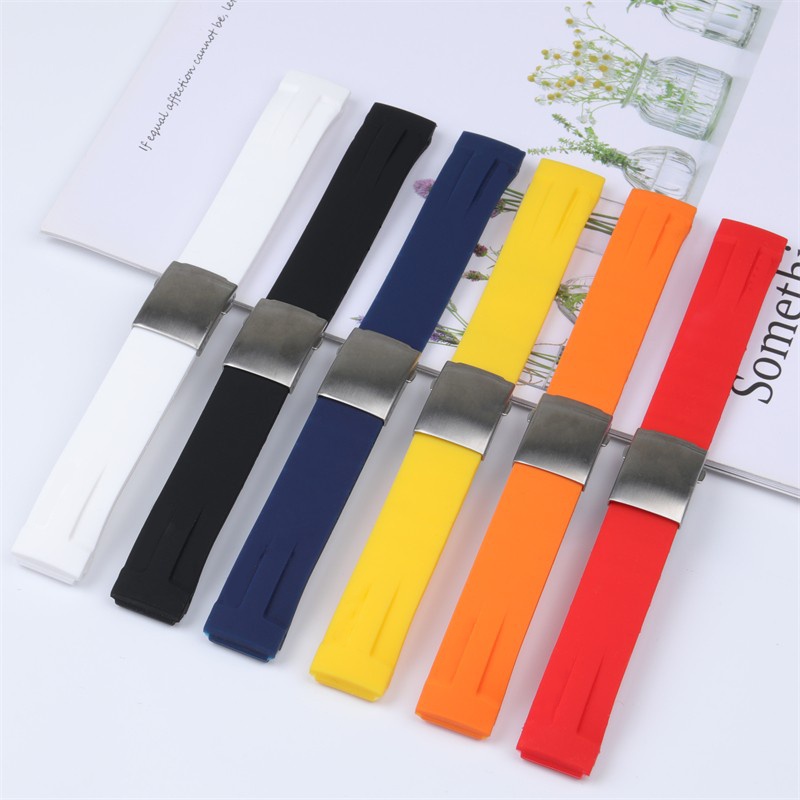 21mm Silicone Strap Rubber Watch Strap Suitable for Tissot Men's Watch ...