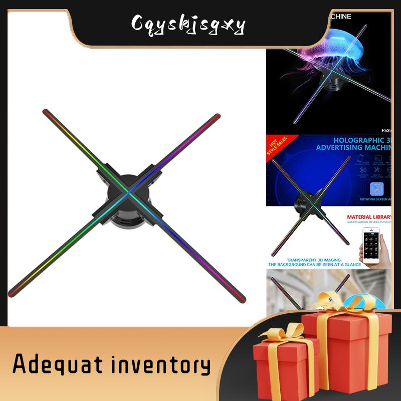 cqyskjsgxy 3D LED Holographic Projector Advertising Fan WiFi 720 LED APP Holographic Hologram ...