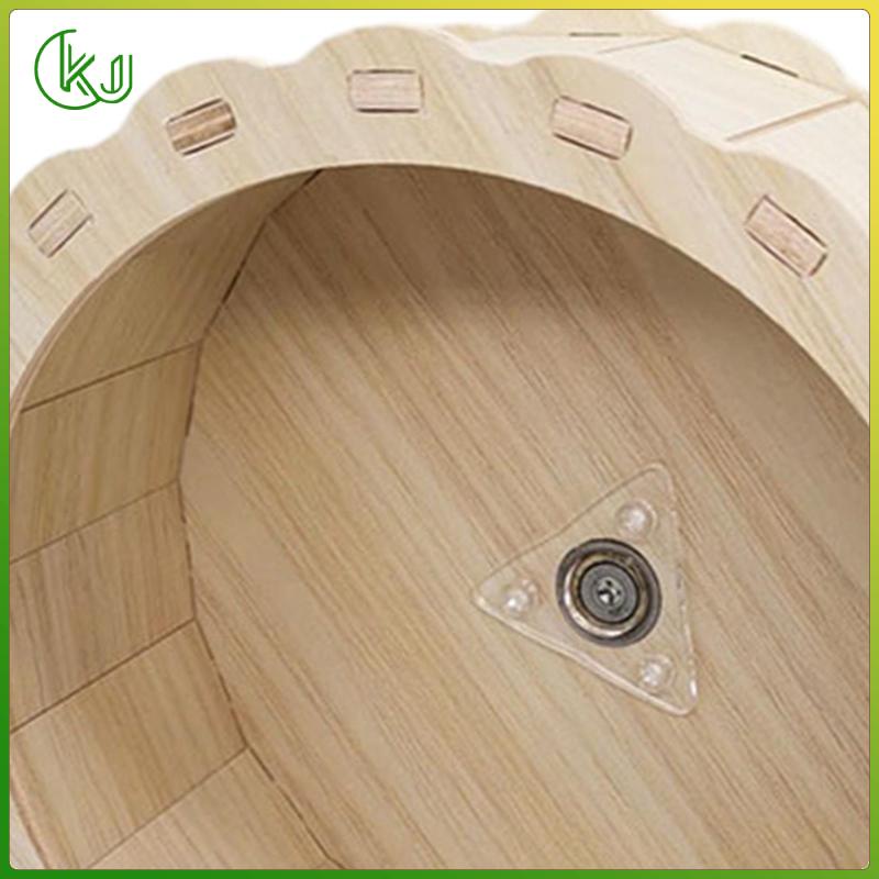 [Wishshopeelxl] Hamster Wooden Running Wheel Toys Exercise Wheel for ...