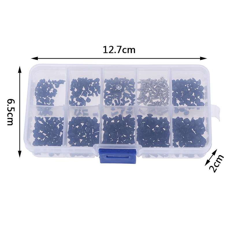 LYN 500pcs laptop computer screws set universal screw m2 m2.3 m3 GF ...