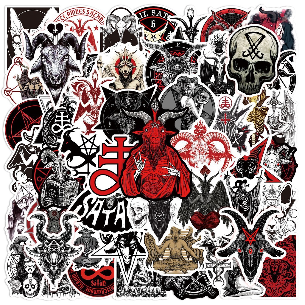 50 New Devil Satan graffiti stickers mobile phone case flat skateboard ...