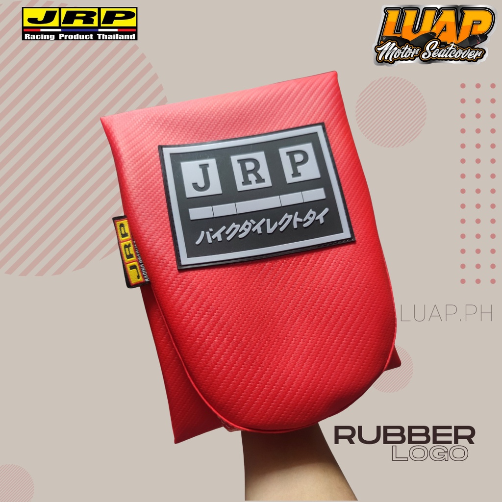 JRP Red CARBON Black Edition RUBBER LOGO Waterproof Thailand Motor Seat ...