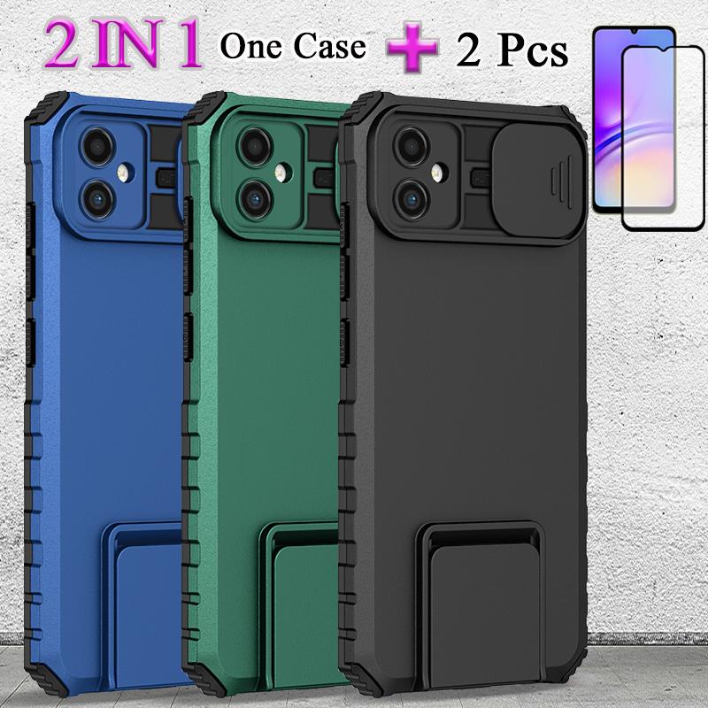 "2 IN 1 For Samsung Galaxy A05 Phone Case Push Window Shockproof Hard ...