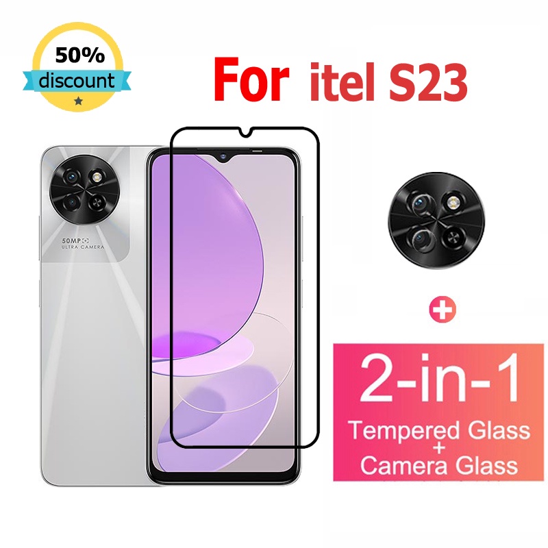 Itel S23 Tempered Glass Screen Protector For Itel A70 P55 S23 A60 A05S A60S P40 Plus Tempered ...
