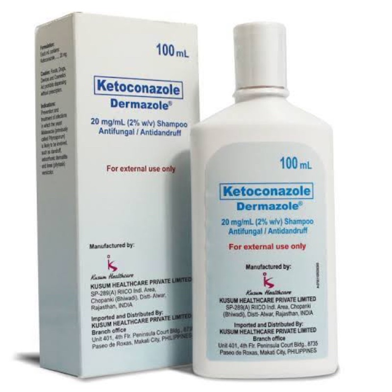 Ketoconzole DERMAZOLE, 20mg/ml Shampoo Antifungal / Antidandruff 100ml ...