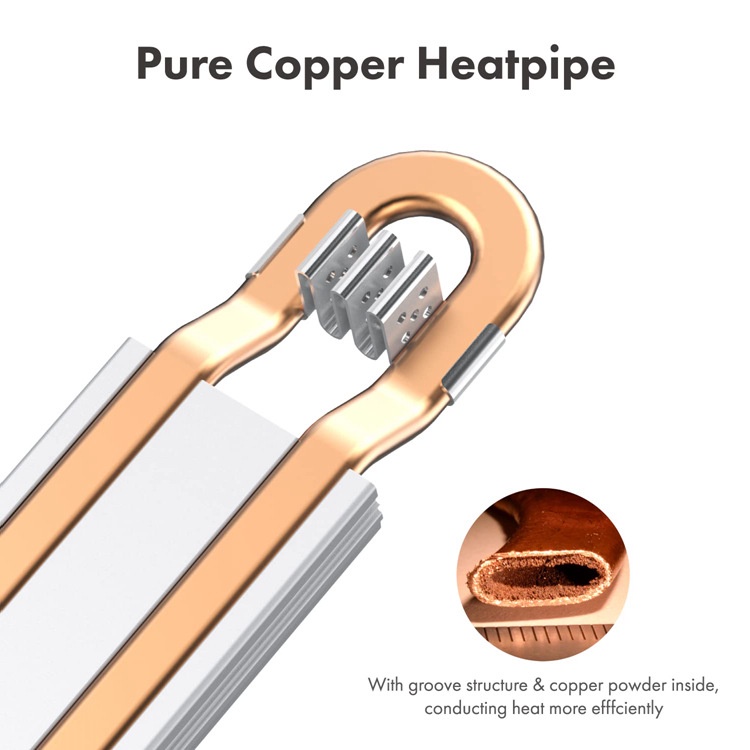 NVMe Solid State Drive Radiator with Two Thermally Conductive Silicone ...