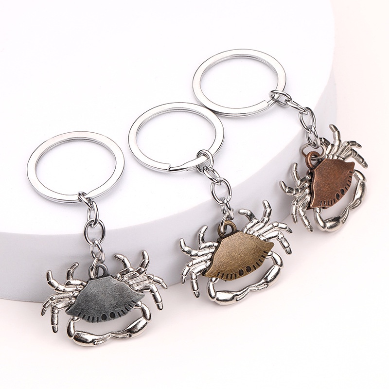 Personalized Animal Style Crab Key chain creative activity gift metal ...